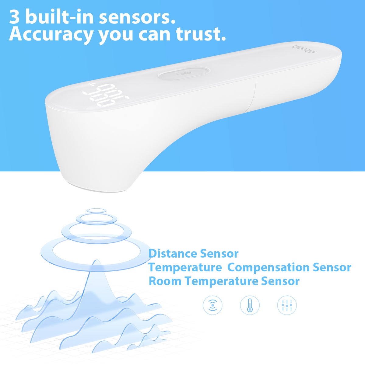 iHealth Thermometer - Infrared Forehead Non-Contact Thermometer ...