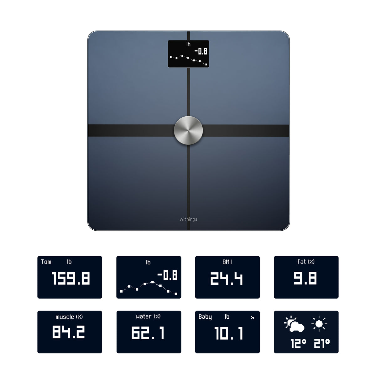 Withings Body+ - Body Composition Wifi Smart Scale - Black – FitTrack ...